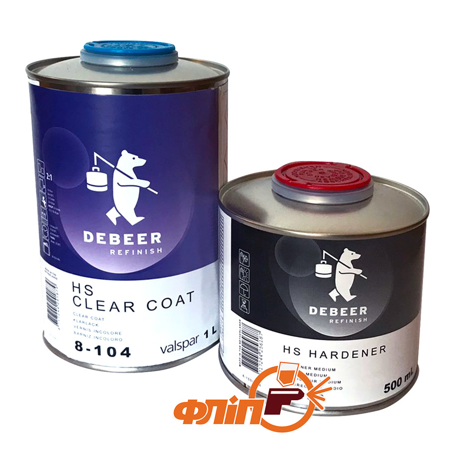 DEBEER 8-104 CLEAR COAT HS – Эпоксидный грунт. Цена, купить DE BEER 8 ...
